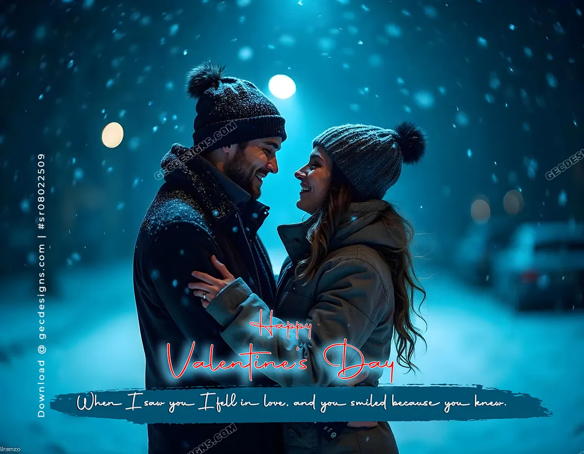 Happy Valentine’s Day wishes Quotes with a couple dancing on a Romantic ...