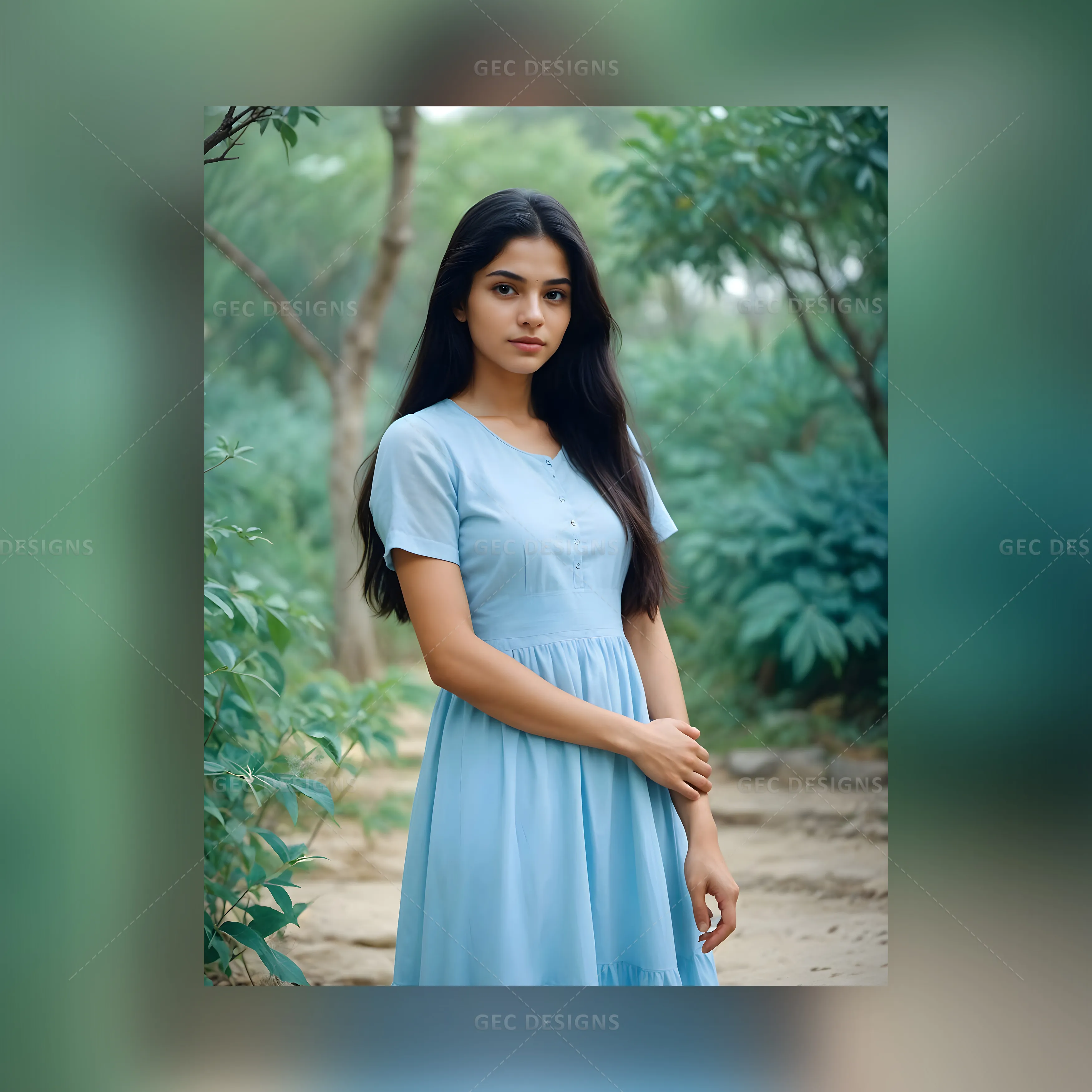 Hyper-realistic beautiful young Indian woman AI Generated wallpaper ...