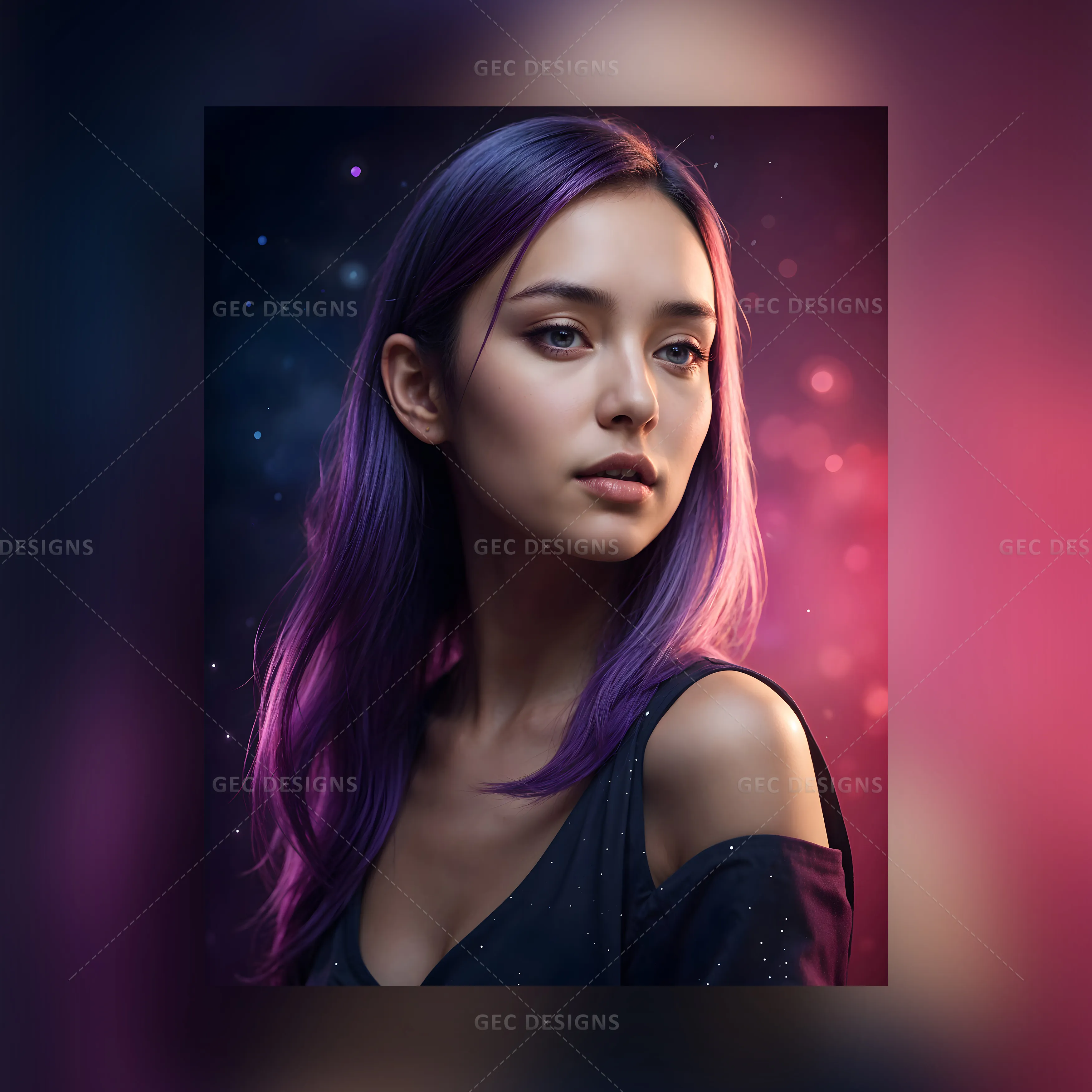 Hyper Realistic beautiful young woman with party gown AI Generated ...