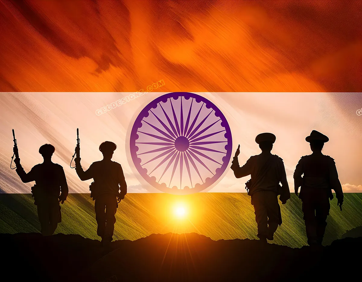 Indian army Indian National flag background AI Generated wallpaper ...