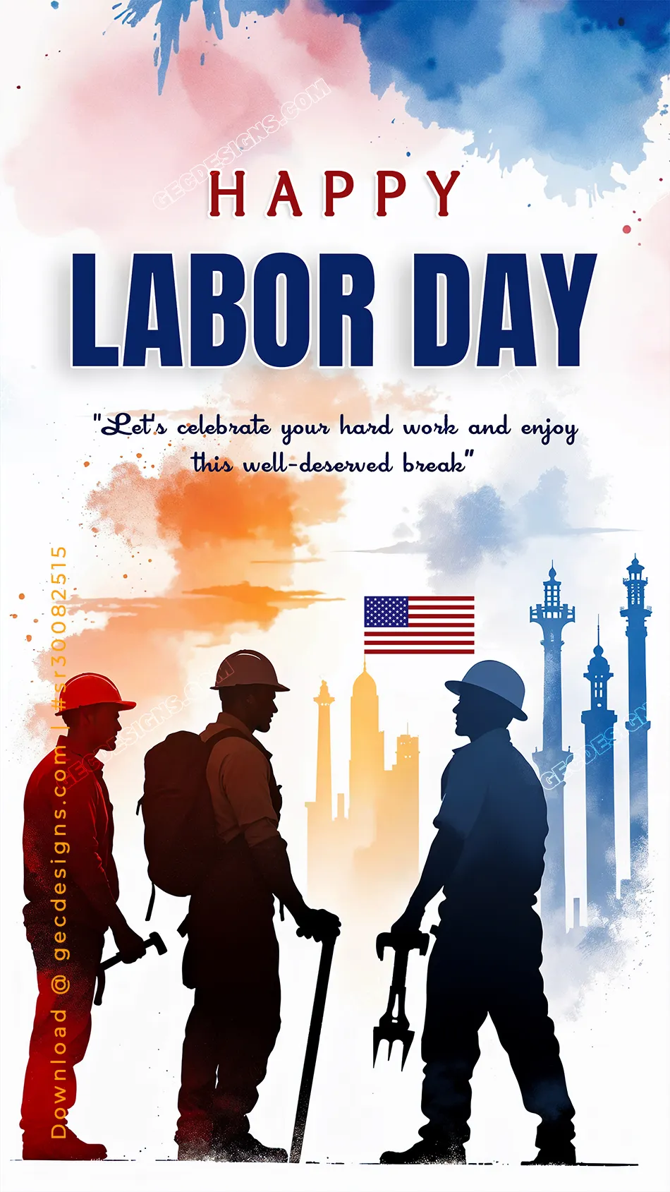 Inspiring Happy American Labor Day Wishes with Red, White, and Blue ...
