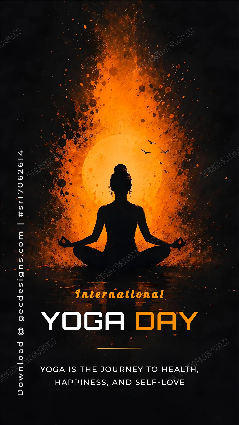 International Yoga Day Image with White Outfit Backbend Pose and ...
