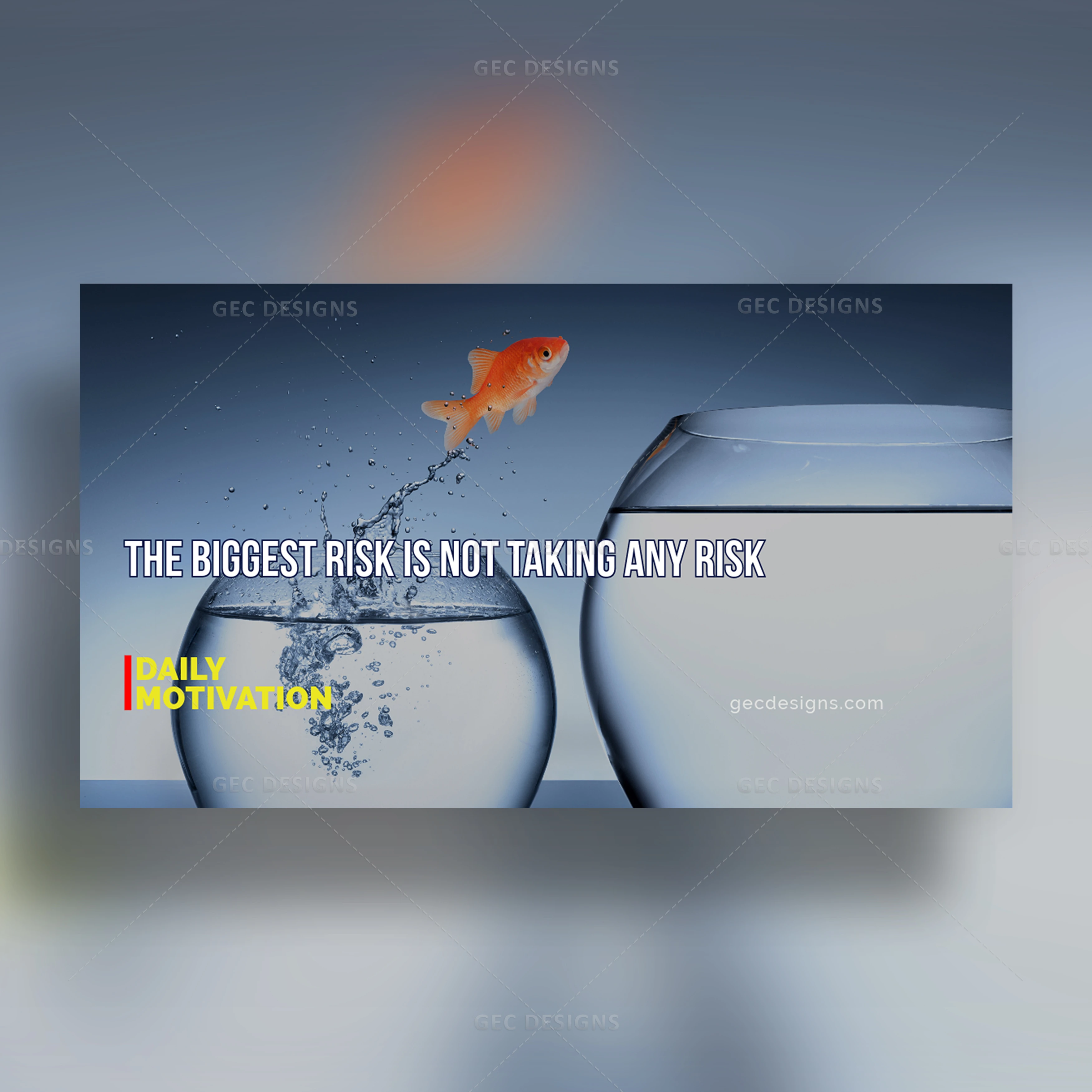 Life Changing quote with inspiring background image | GEC Designs