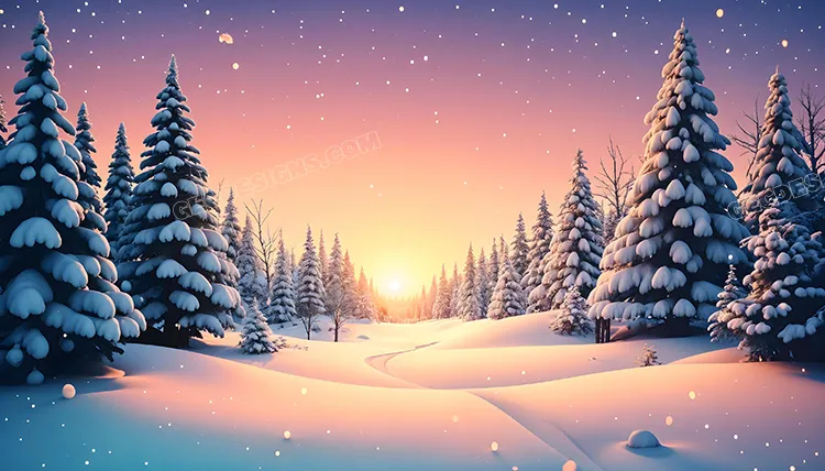 Merry Christmas wishes, Christmas snowy winter forest wallpaper - GEC ...