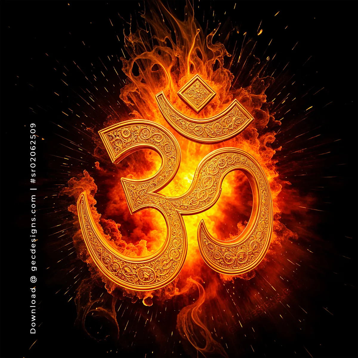 Om Symbol wallpaper - GEC Designs