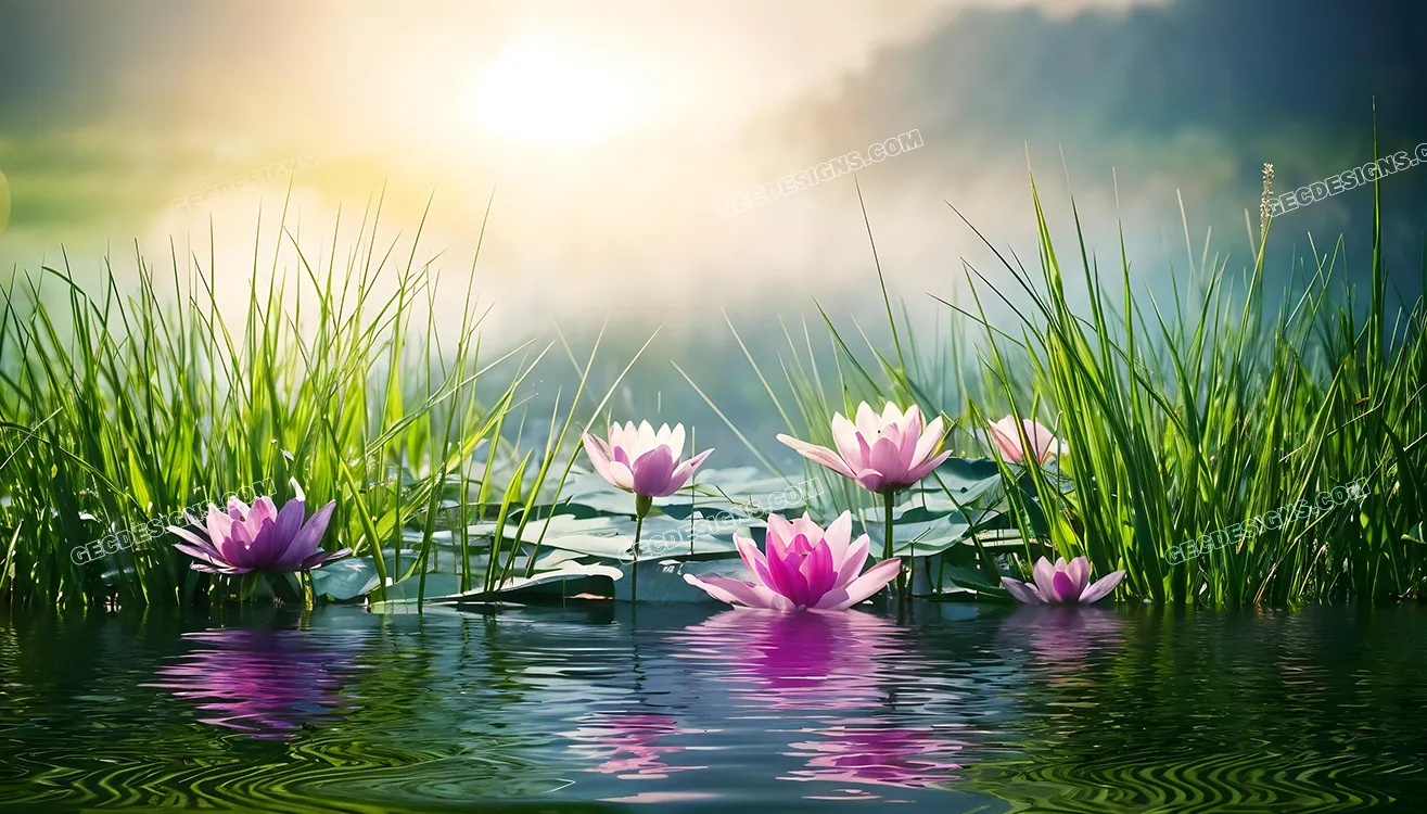 Beautiful Pond Wallpaper