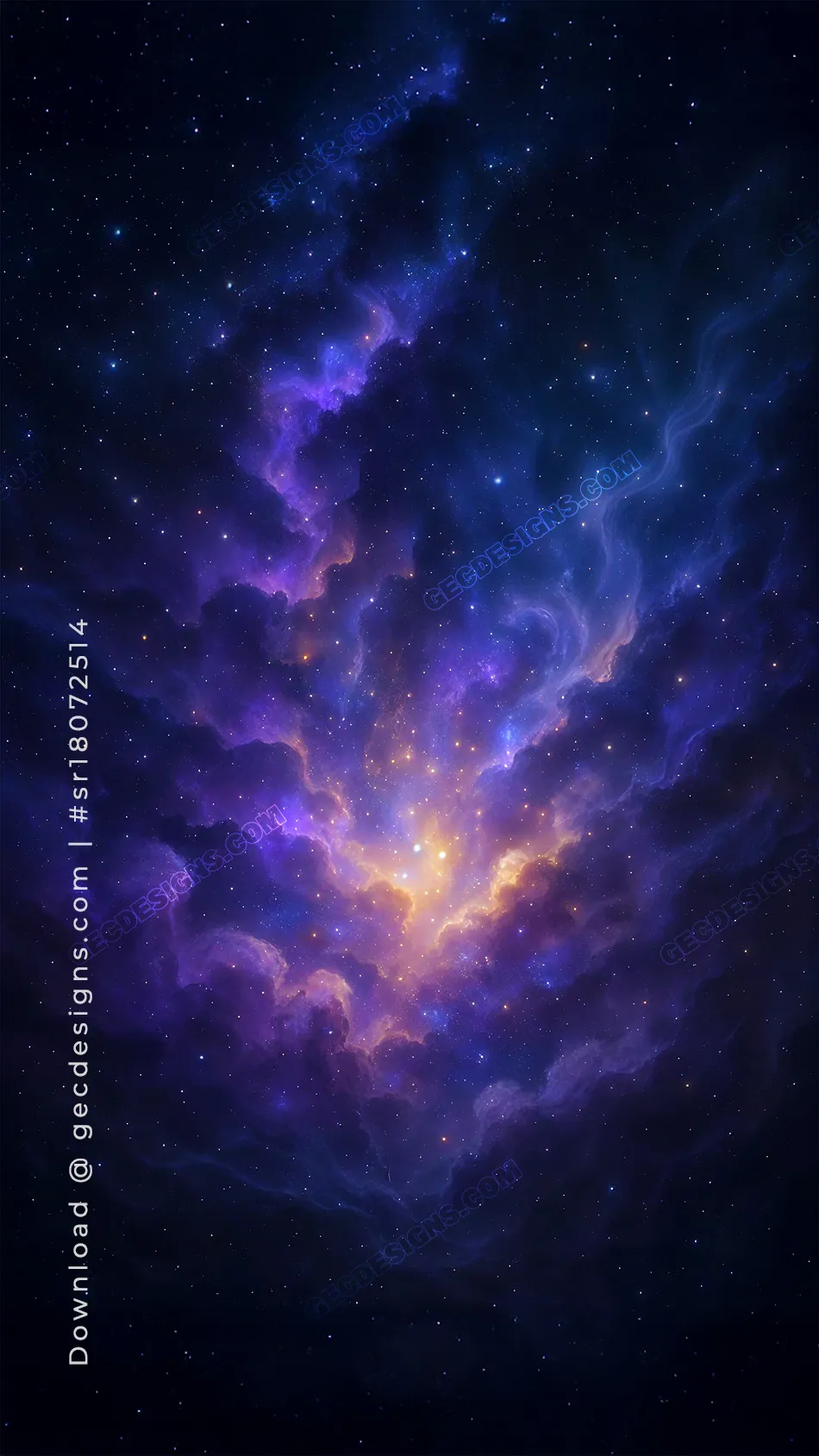 Abstract iPhone Wallpaper with Glowing Golden Orbs and Deep Black ...