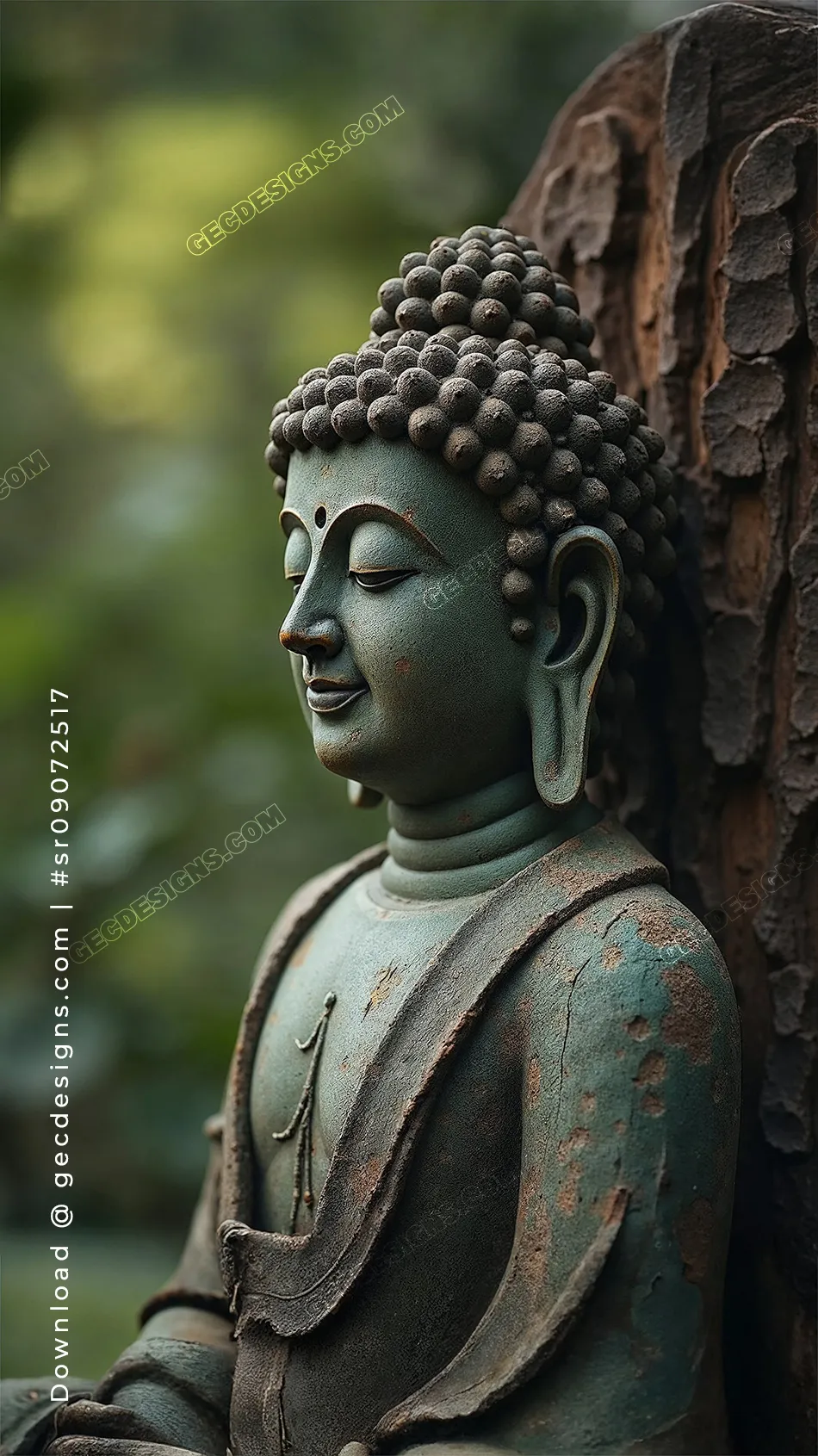 Rustic Buddha Statue Guru Purnima Wishes Image for Mobile Wallpapers ...