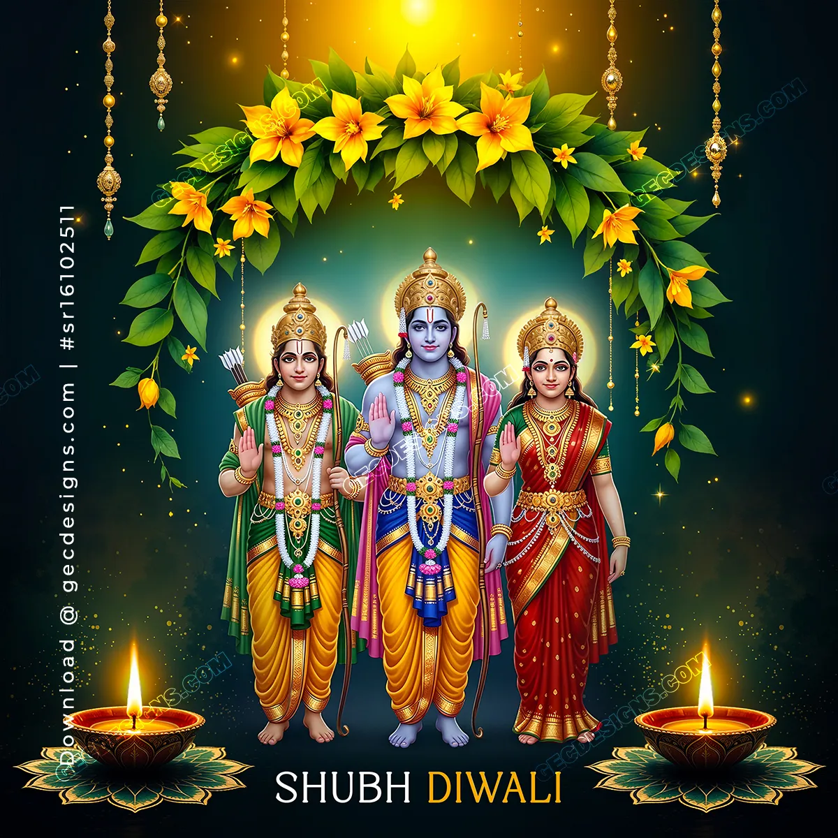 Diwali 2024, wishes and greetings with Lord Ganesh and Diya image - GEC ...