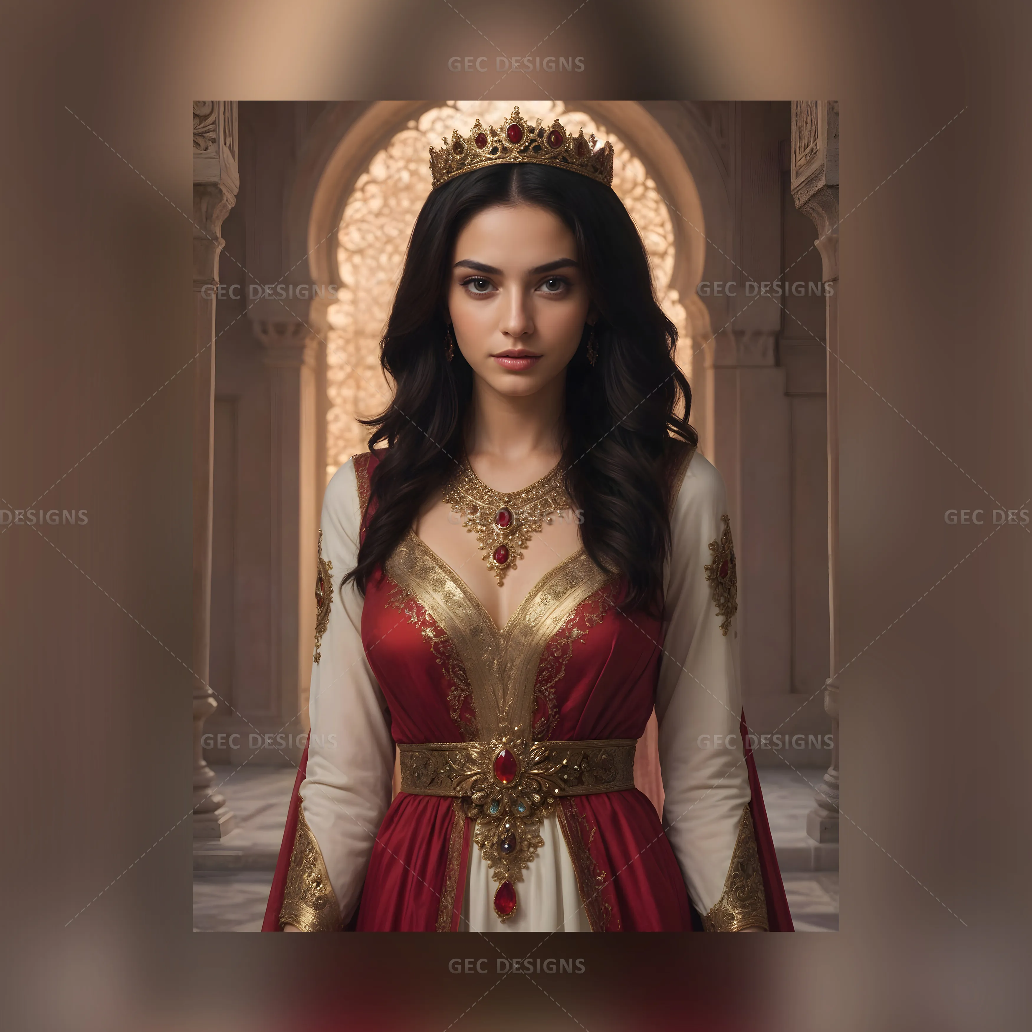 Turkish princess, Persian, Arabian, young woman with traditional ...